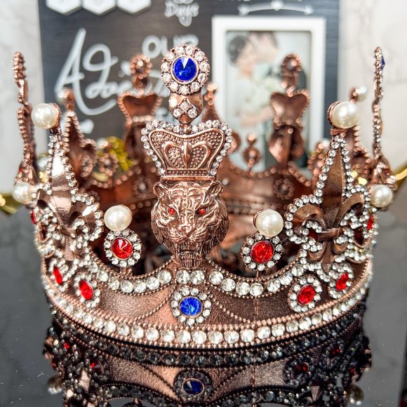 Handmade | Accessories | Lion King Crown Male Crown Mens Royal Crown ...